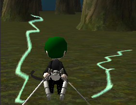 Thunder Aura Weapon Trail - Attack On Titan Tribute Game