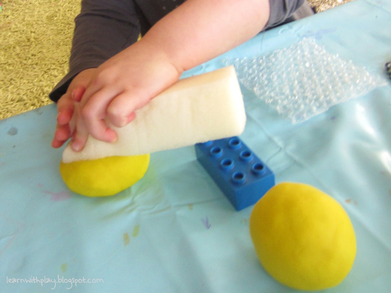 Learn with Play at Home: Playdough Imprints. Texture and Pattern ...