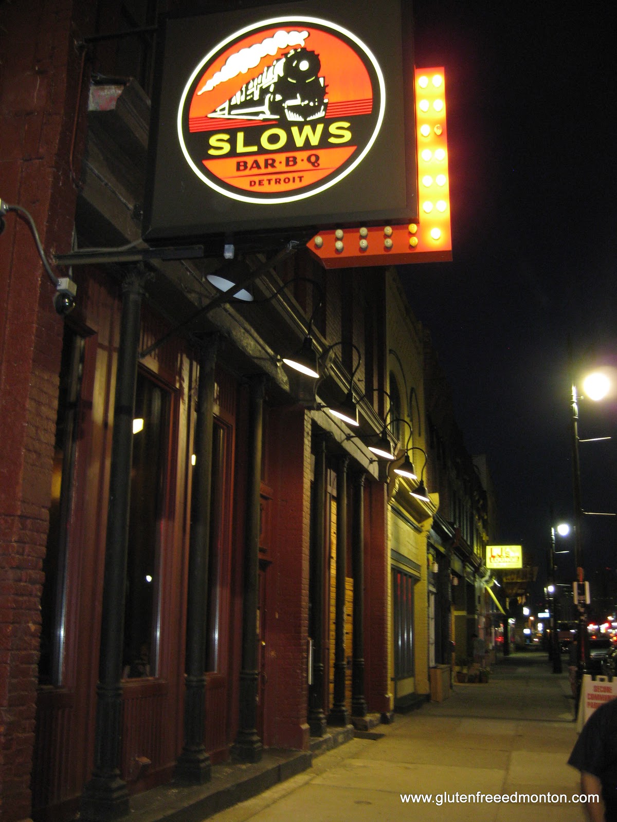 Slows Bar BQ in Detroit, incredibly good, and gluten free