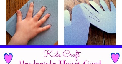 SusieQTpies Cafe: Valentines Craft Handprints Heart Card Kids Crafts