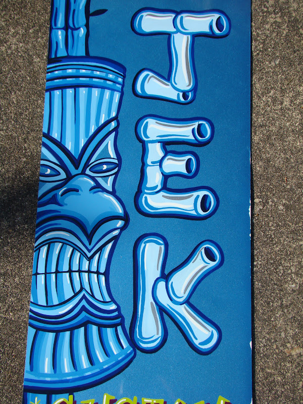The World of JEK: Latest Hand-Lettered JEK Custom Signs Tiki Sign Panel