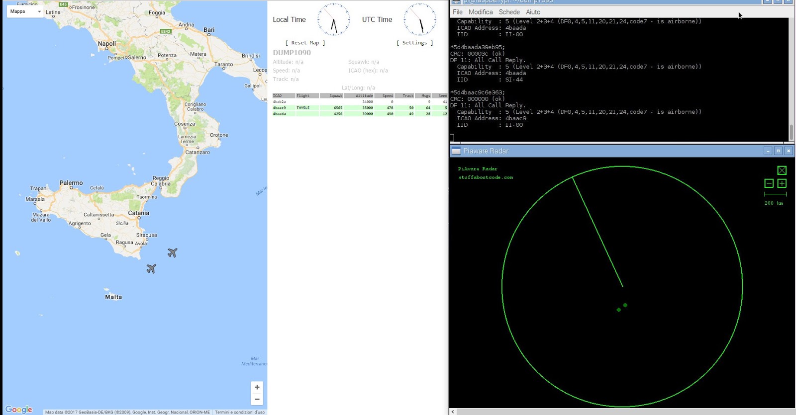 Tutorial Radar for ADSB mode.