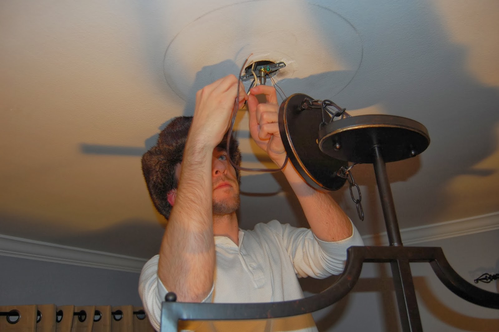 Rebhan Renovation: our very own game of thrones... er, light fixture