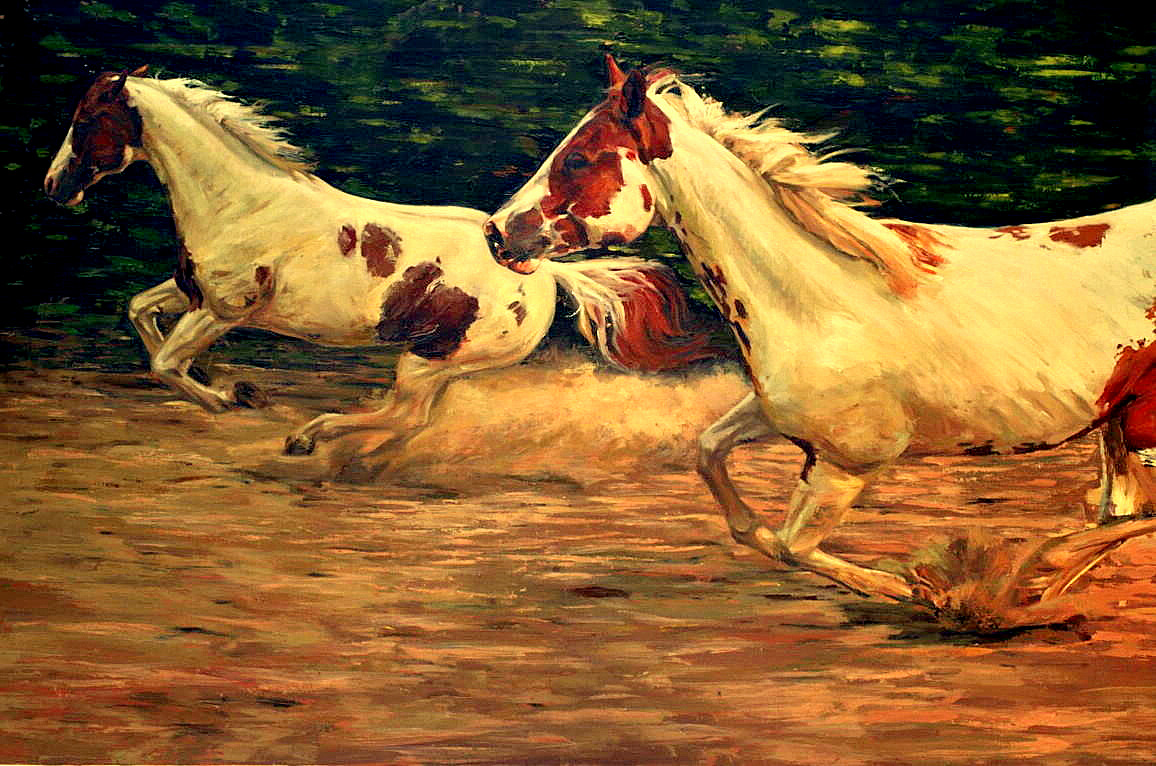 Leland Neff: Leland Neff equestrian painting