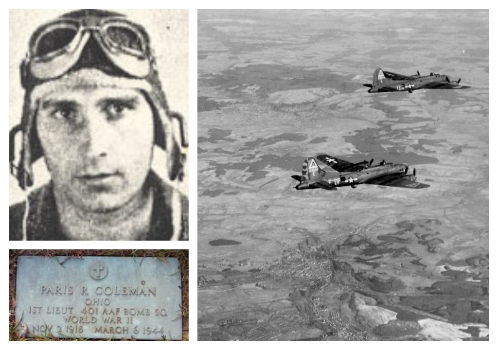 WW2 Fallen 100: WW2 Fallen - B-17 pilot Paris Coleman