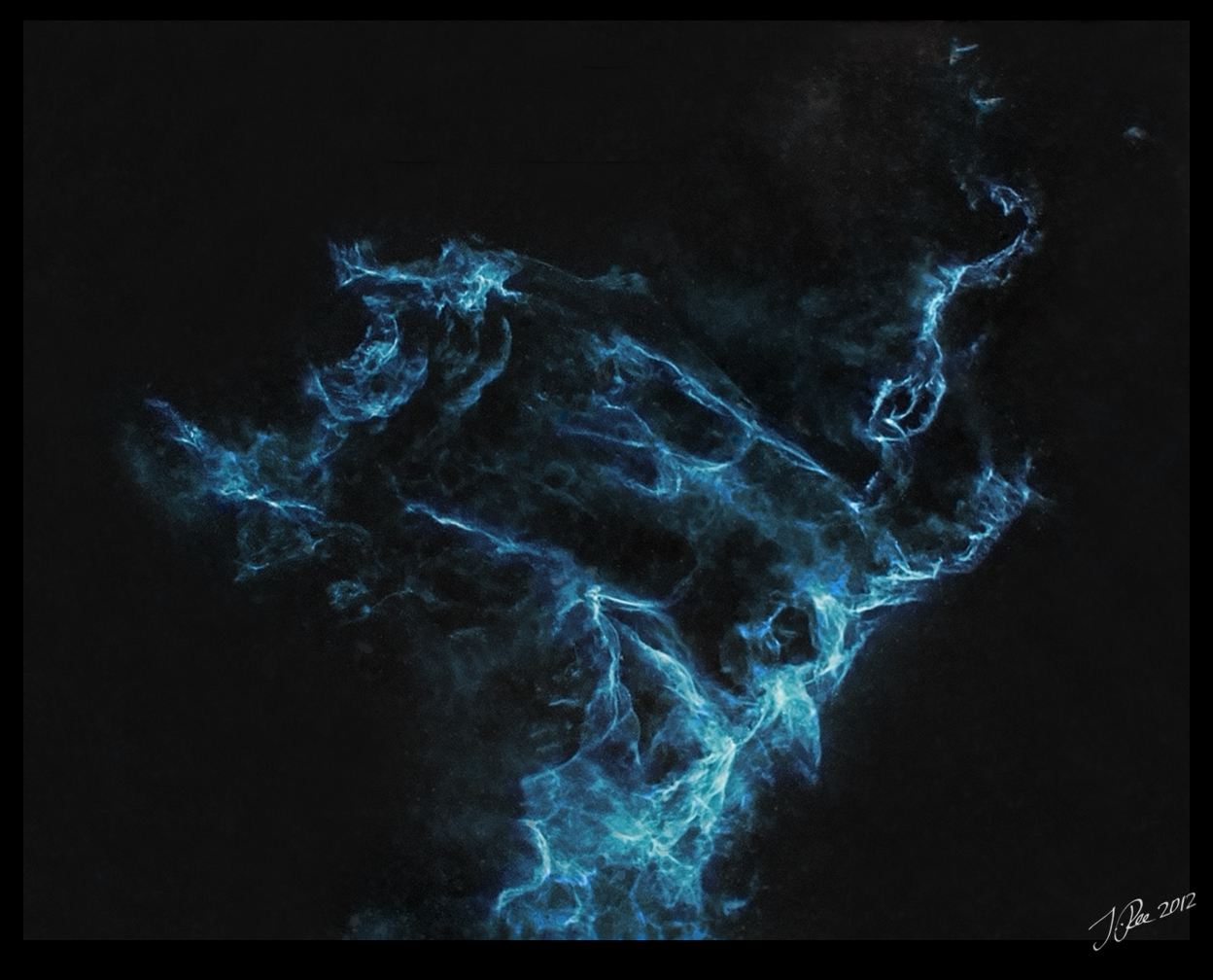 Astro Anarchy: IC 1340 project as a bi-color from hydrogen and oxygen