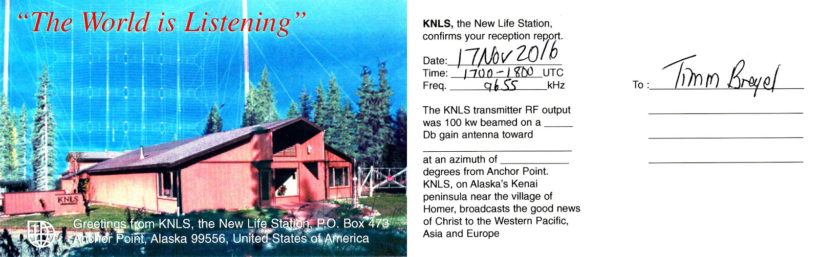 SOUTH EAST ASIA DXING: KNLS (via Anchor Point)