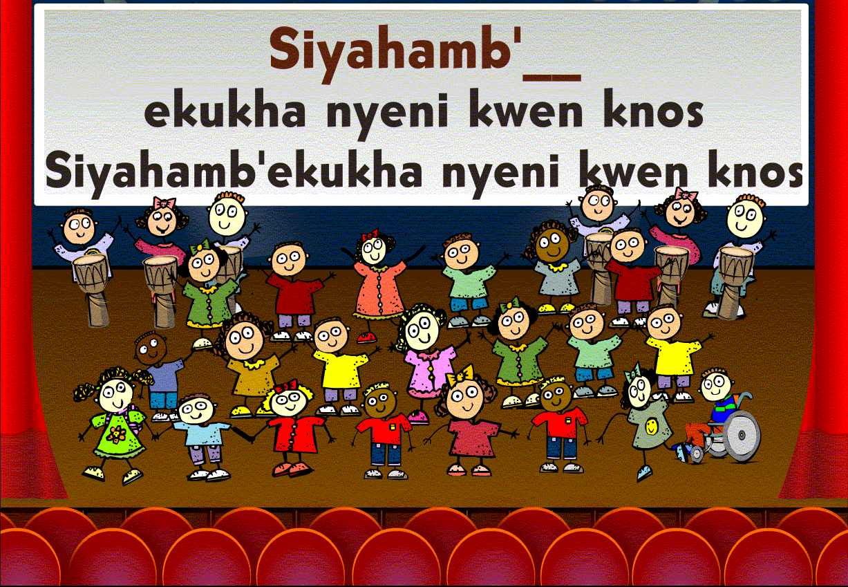 Lalus fecit - partituras coro y letras: SIYAHAMBA