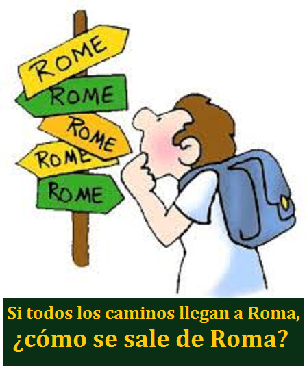 EL Rincón de Yanka: SI TODOS LOS CAMINOS LLEGAN A ROMA, ¿CÓMO SE SALE ...