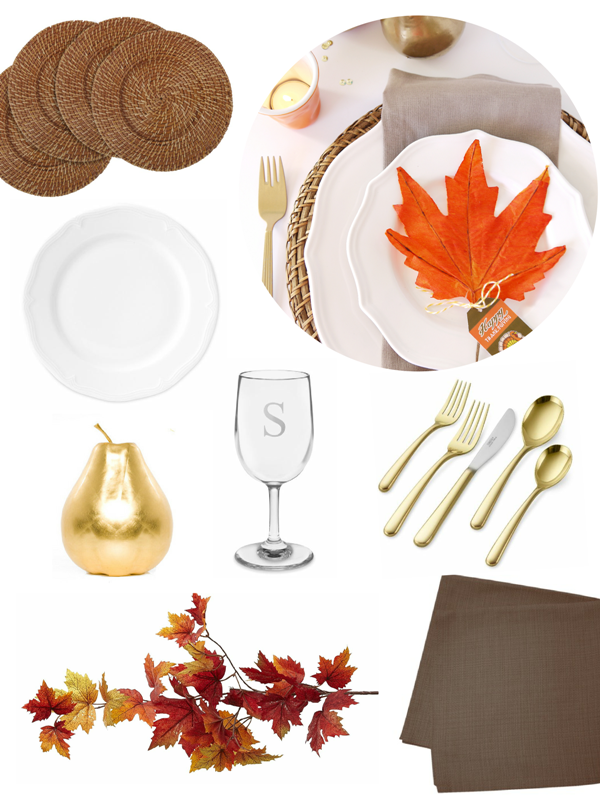 Easy Thanksgiving Table Setting Idea - Party Ideas | Party Printables Blog
