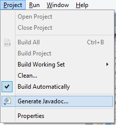 How to create Javadoc comments