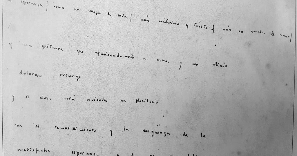 Borges todo el año: Jorge Luis Borges: Poema inédito manuscrito sobre ...