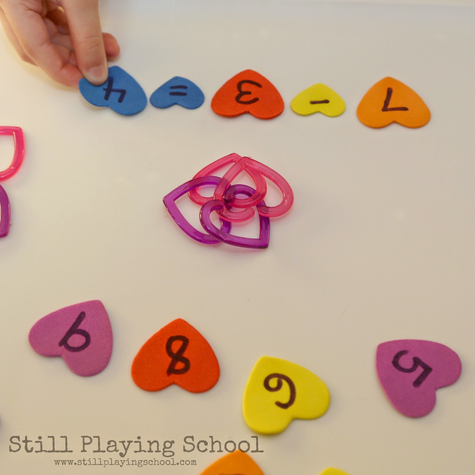 Valentine's Day Math Busy Bag | Still Playing School