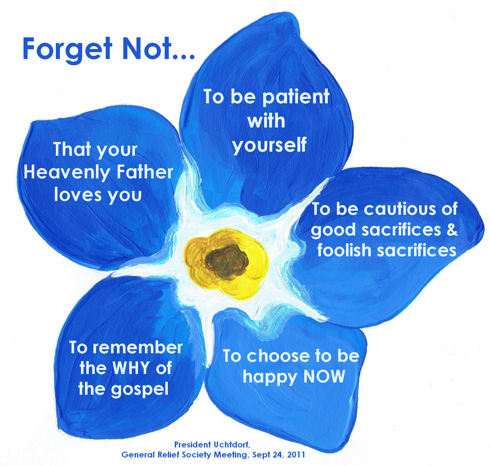 Sisters of the Temple 2nd Ward Relief Society: Forget Not