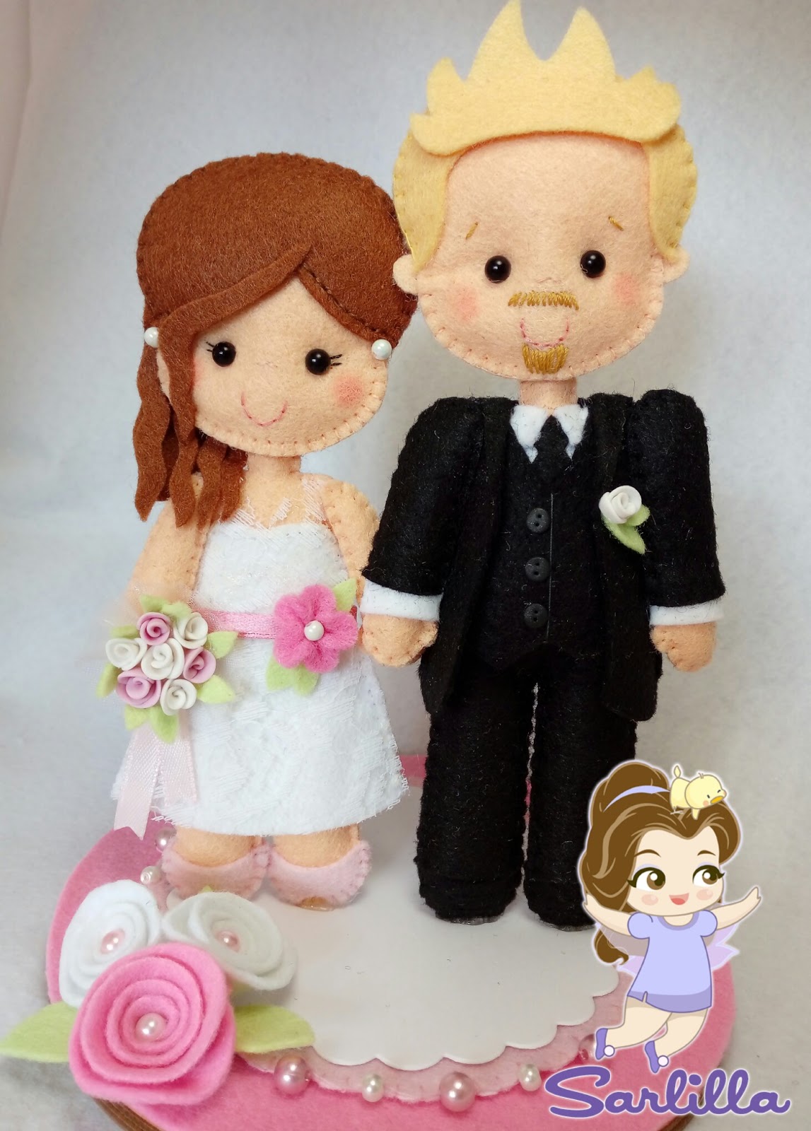 Le creazioni di Sarlilla: Cake topper sposi: Camilla e Nicola