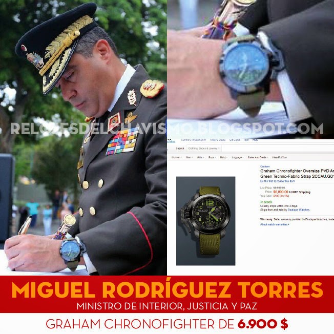 Los Relojes del Chavismo: El ministro Rodríguez Torres con su Graham ...