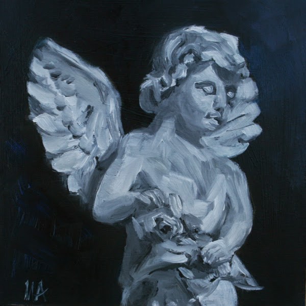 artinko: The Littlest Angel - oil painting