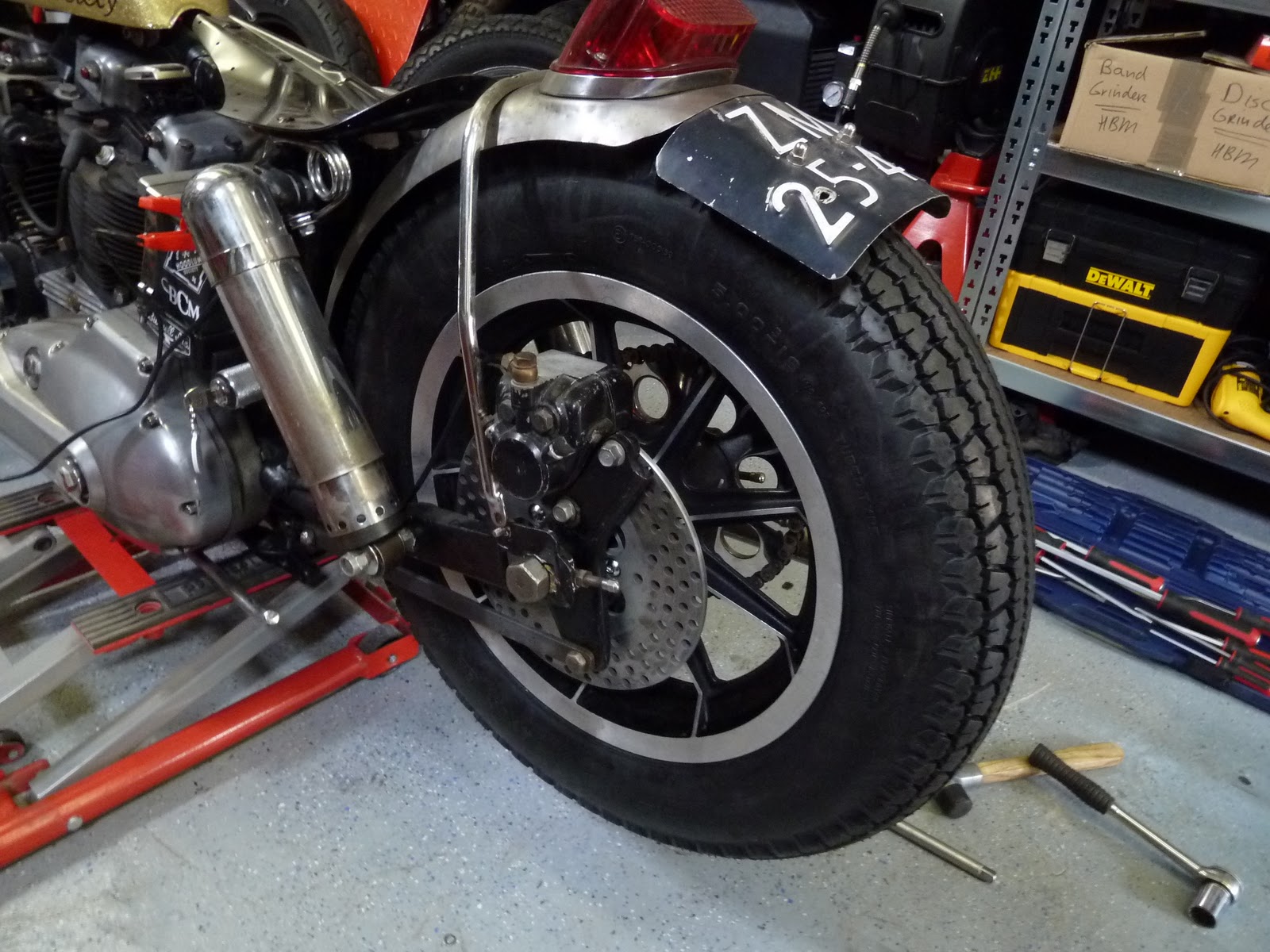 Hoodlum Society: Workshop Wednesday #11: '72 Ironhead with cast wheels.