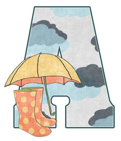 Abecedario Día de Lluvia. Raining Day Alphabet. - Oh my Alfabetos!