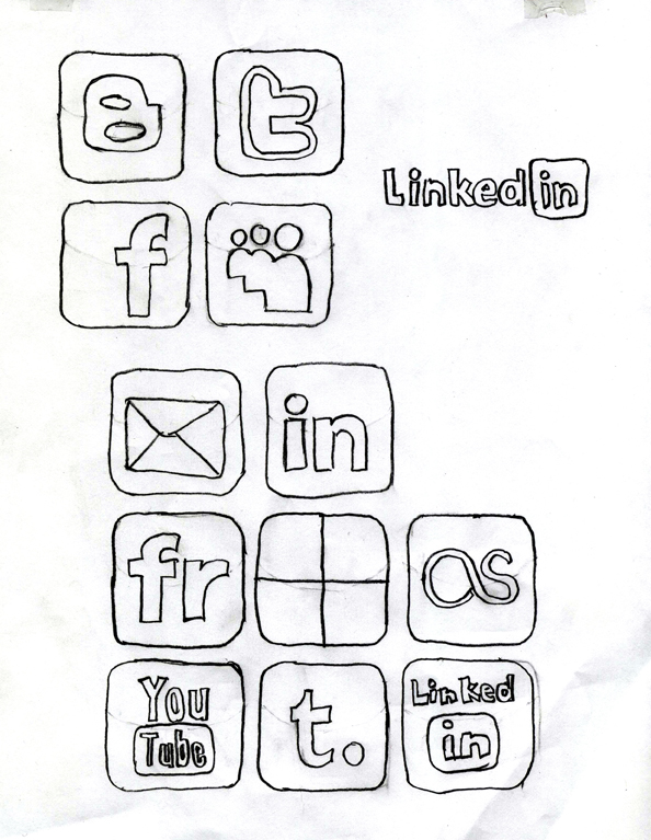 The Sketchpad: Social Networking Logo Drawings