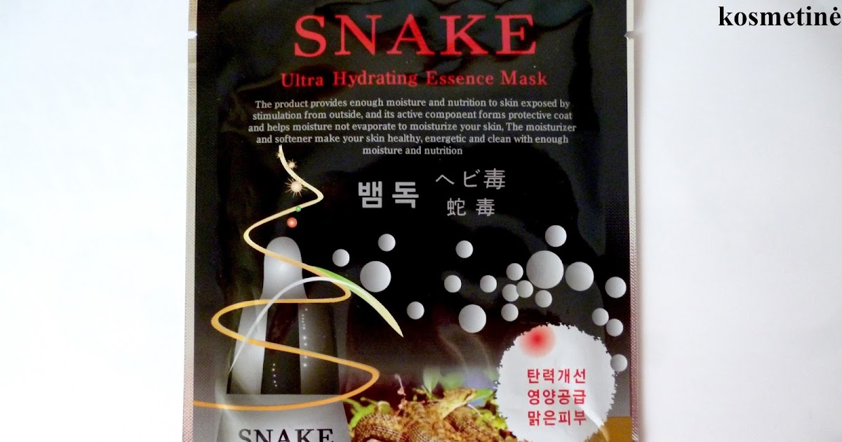 MALIE System "Snake" Ultra Hydrating Essence veido kaukė su gyvatės ...