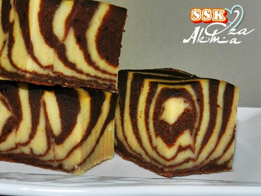 Puding Roti Marble Kukus - Singgahsana Kitchen