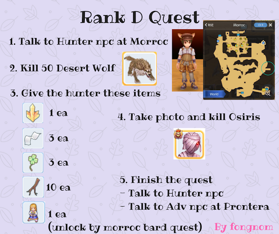 Cara Menjadi Adventurer Rank D (Adven. Class D) - Ragnarok M: Eternal Love