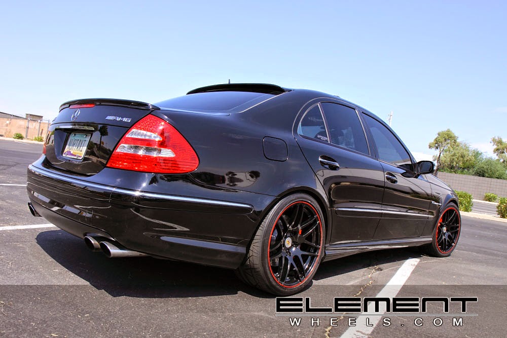 Mercedes-Benz W211 E55 AMG on R19 Forgestar Wheels | BENZTUNING