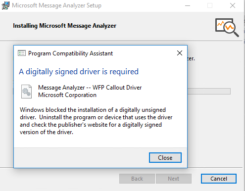 Microsoft Network Analyzer 1.4 WFP Callout Driver not installing on ...