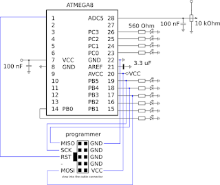 Playing with ATMEGA8 microcontroller: Analog Digital Conversion (ADC)