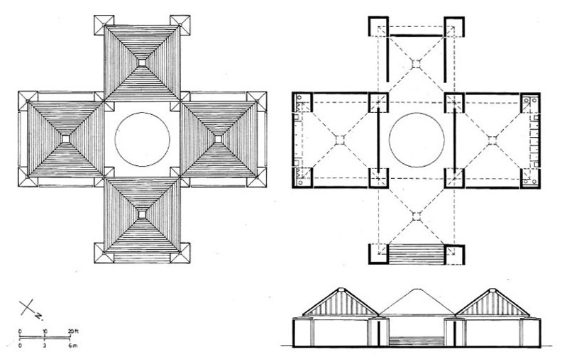 Louis Kahn, Fleisher House | Plantas de arquitectura | Pinterest ...