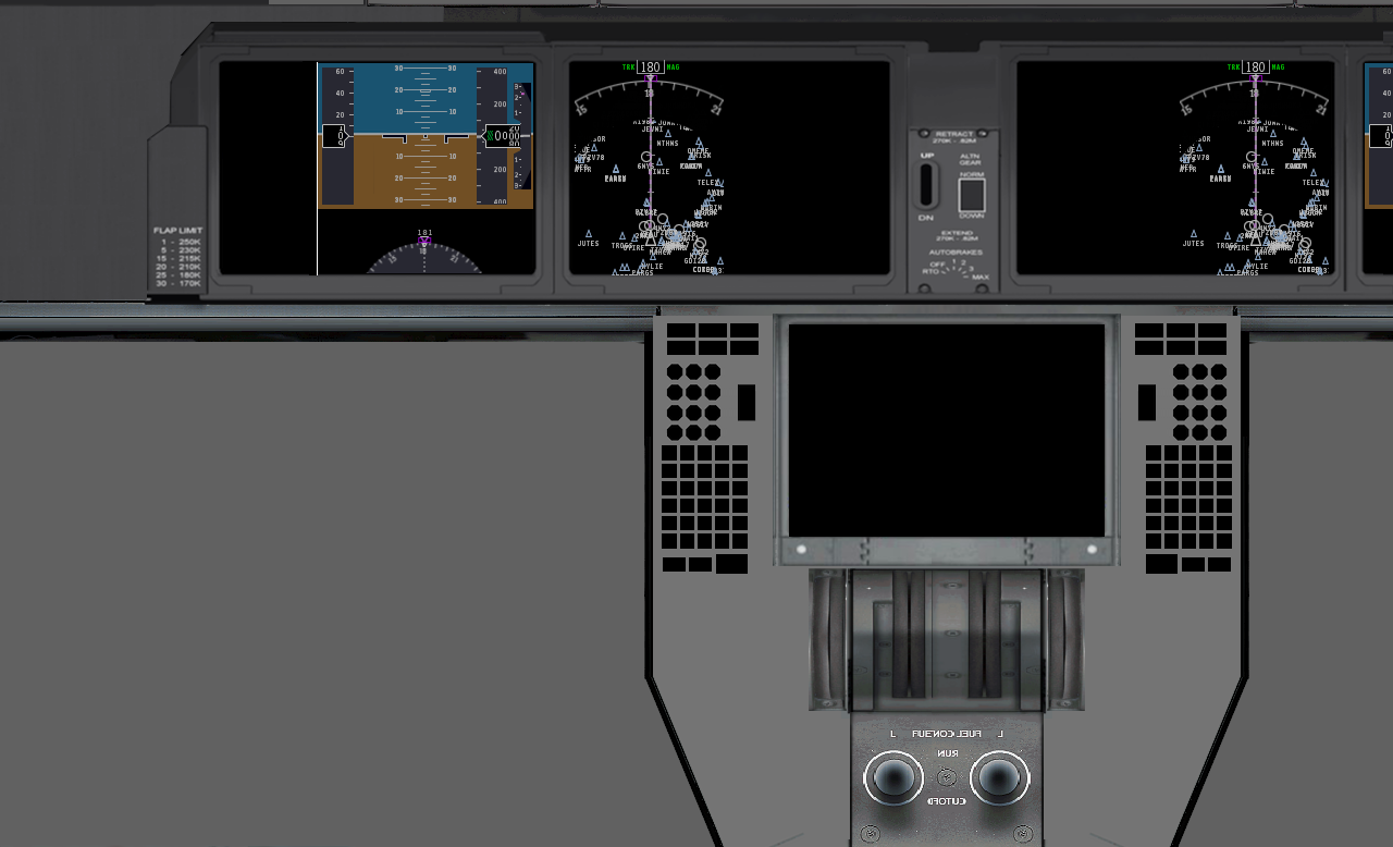 FSXP, a new Generation in X-plane Aircraft: 787 2D panel