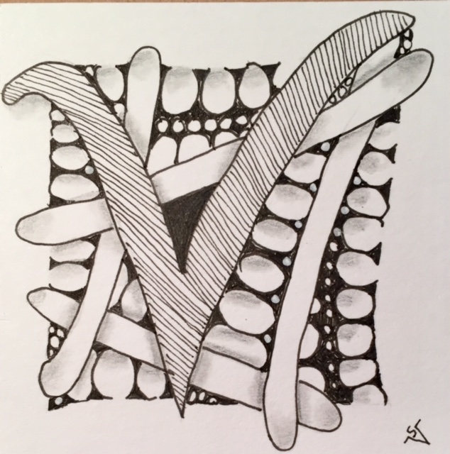 An Artist Labyrinth: Ginny Stiles CZT: Autumn Zentangles: Initial challenge