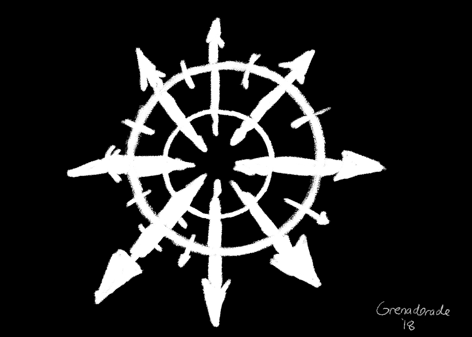 OC Learns to Draw: 11 Oct 18 SketchDaily - Cruel Symbol of Chaos