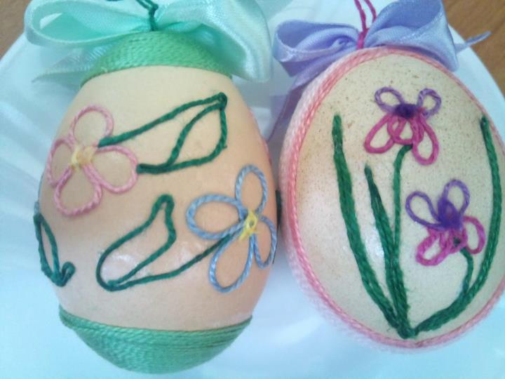 Boglárka Műhely: Mi így készültünk a Húsvétra: hímes tojás- tojás hímzés