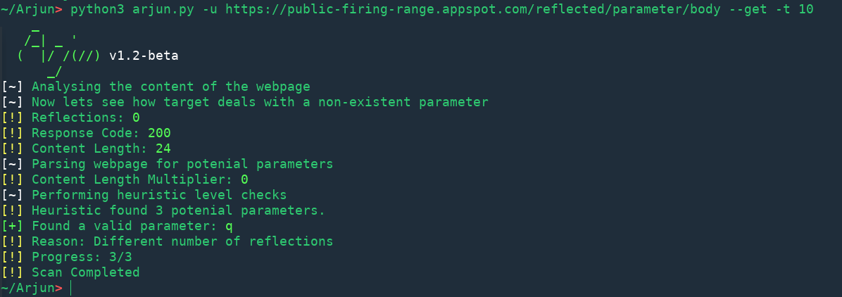 Arjun v1.3 - HTTP Parameter Discovery Suite