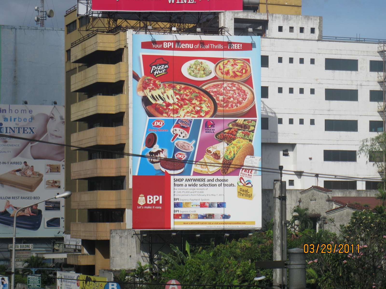 BPI's TIE-UP with Pizza Hut,DairyQueen,TacoBell Treats | Bank Billboards