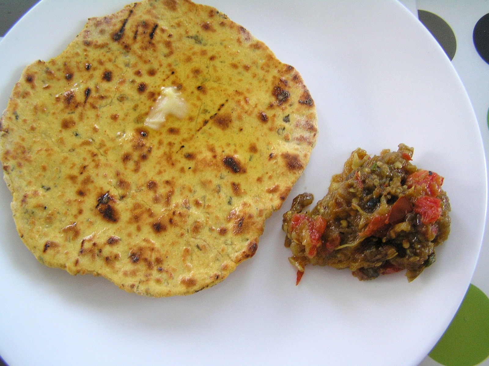 The Melting Pot: Chickpeas Flat Bread / Besan Roti