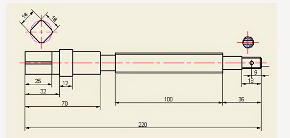 CADFamily.com: Autocad tutorial-- Screw Design drawing