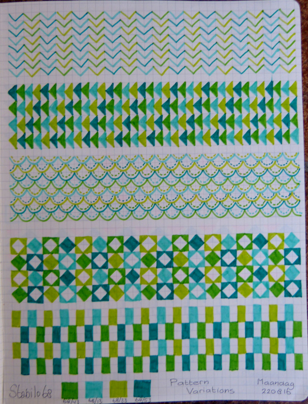 Caatje's Artsy Stuff: Pattern Variations
