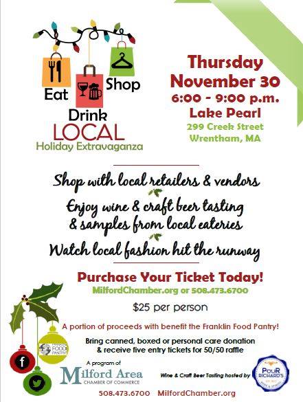 Franklin Matters: Eat, Drink and Shop Local Holiday Extravaganza - Nov 30