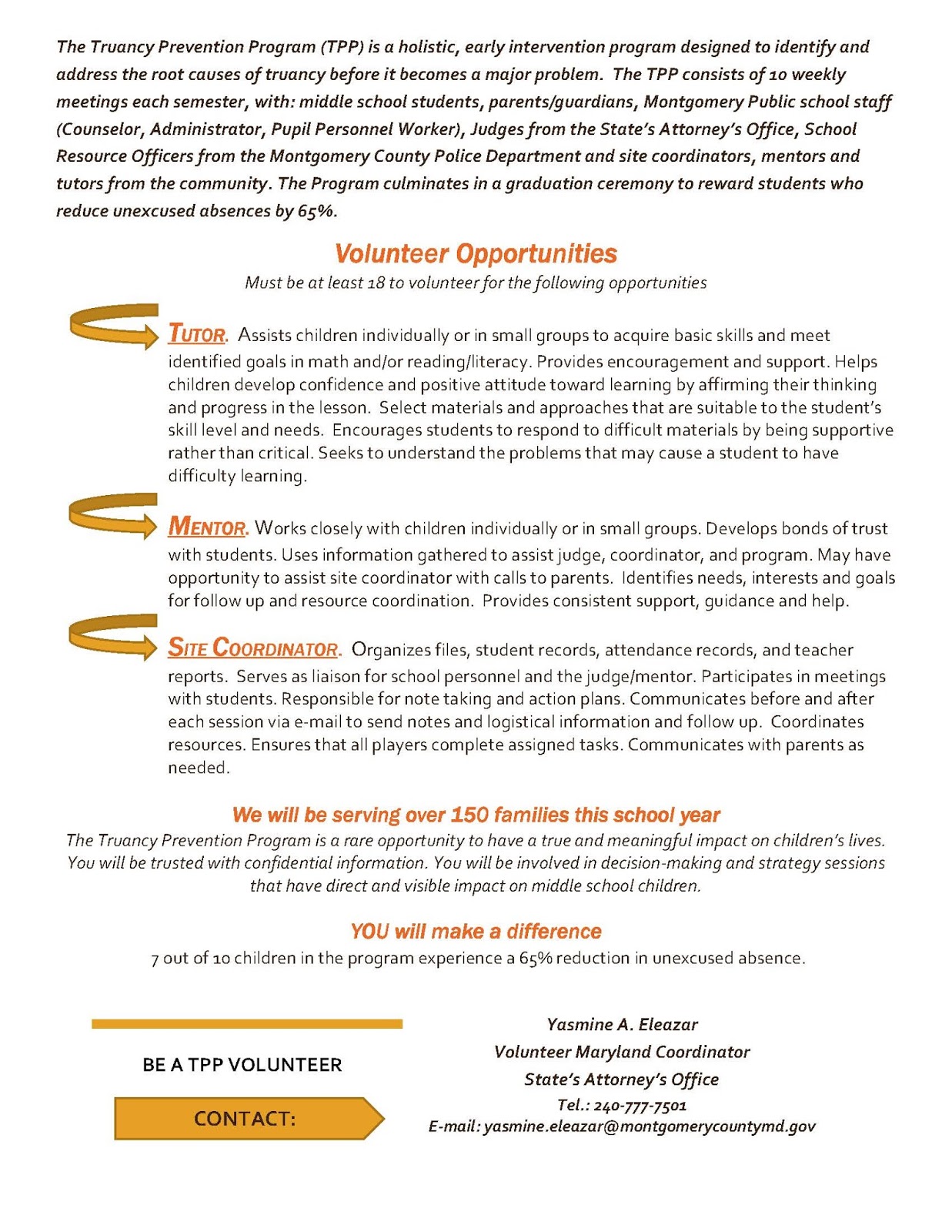 CCJS@USG News and Updates: Truancy Prevention Program