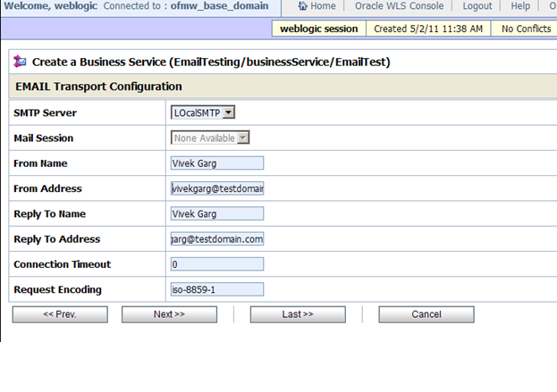 OSB 11g - Sending Email From Oracle Service Bus Part-1 - Oracle Fusion Middleware Blog