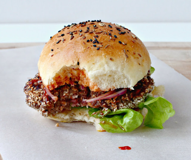 Milk and Honey: Sesame Beef Burgers