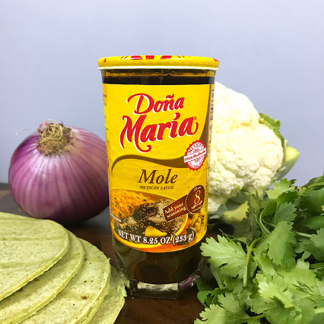 Cauliflower Mole Tacos