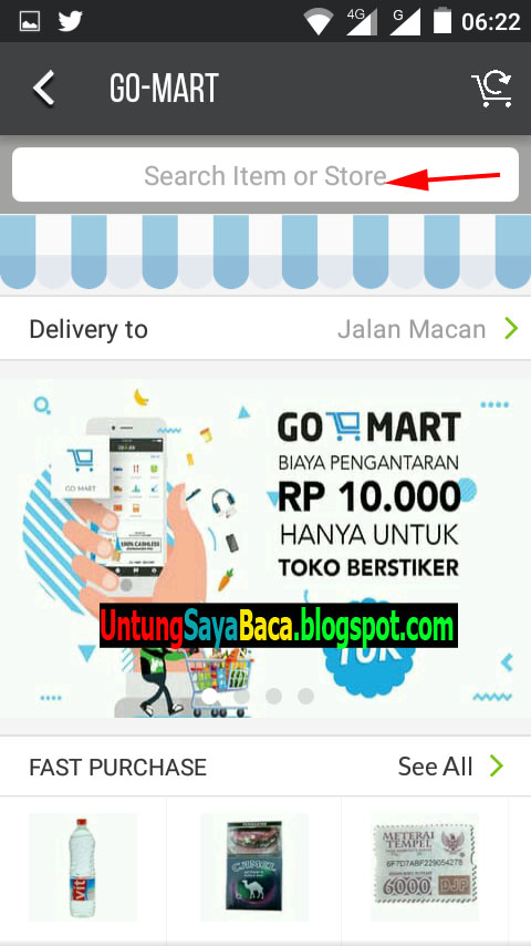 Cara pesan barang secara manual go mart gojek | USB