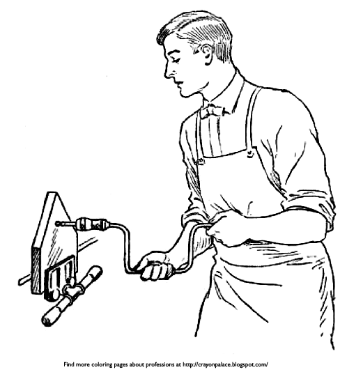 Apron Coloring Page