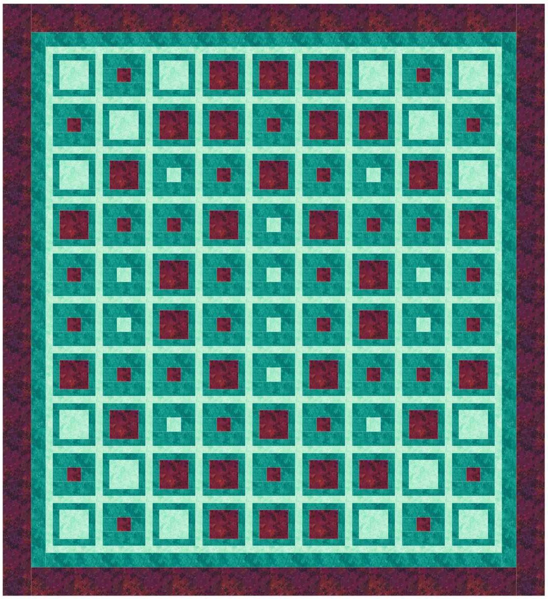 Mad About Quilts: Wonderful home for Blue Lagoon Quilt