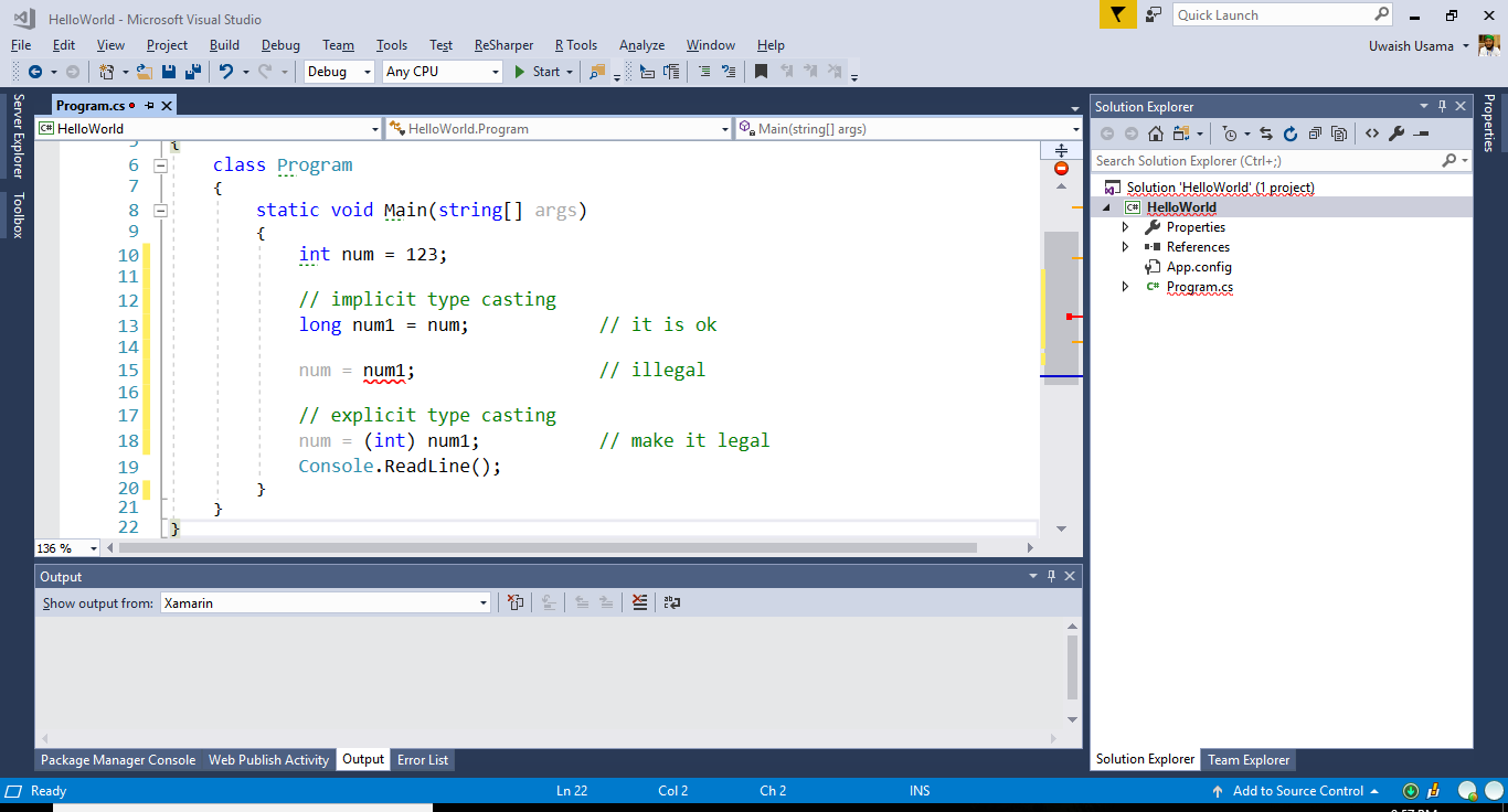Boxing, Unboxing And Casting