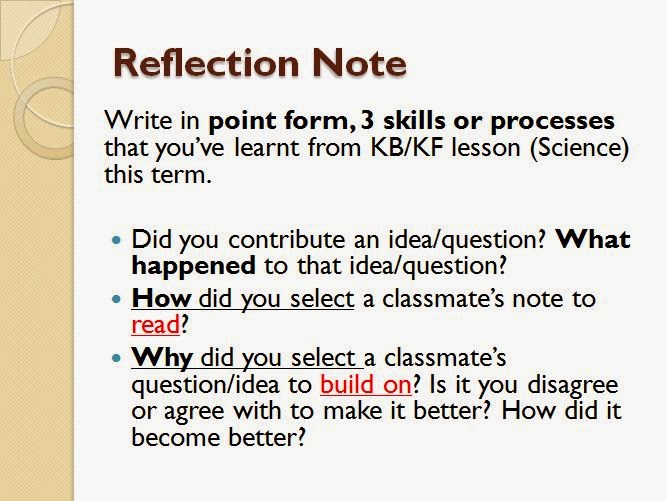 Class 3A 2014: KF (summary and reflection) and Seed Germination